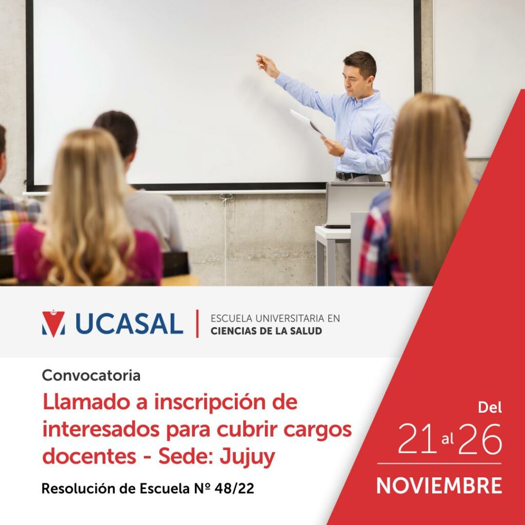 HOME - Escuela Universitaria de Ciencias de la Salud - UCASAL - Universidad Católica de Salta